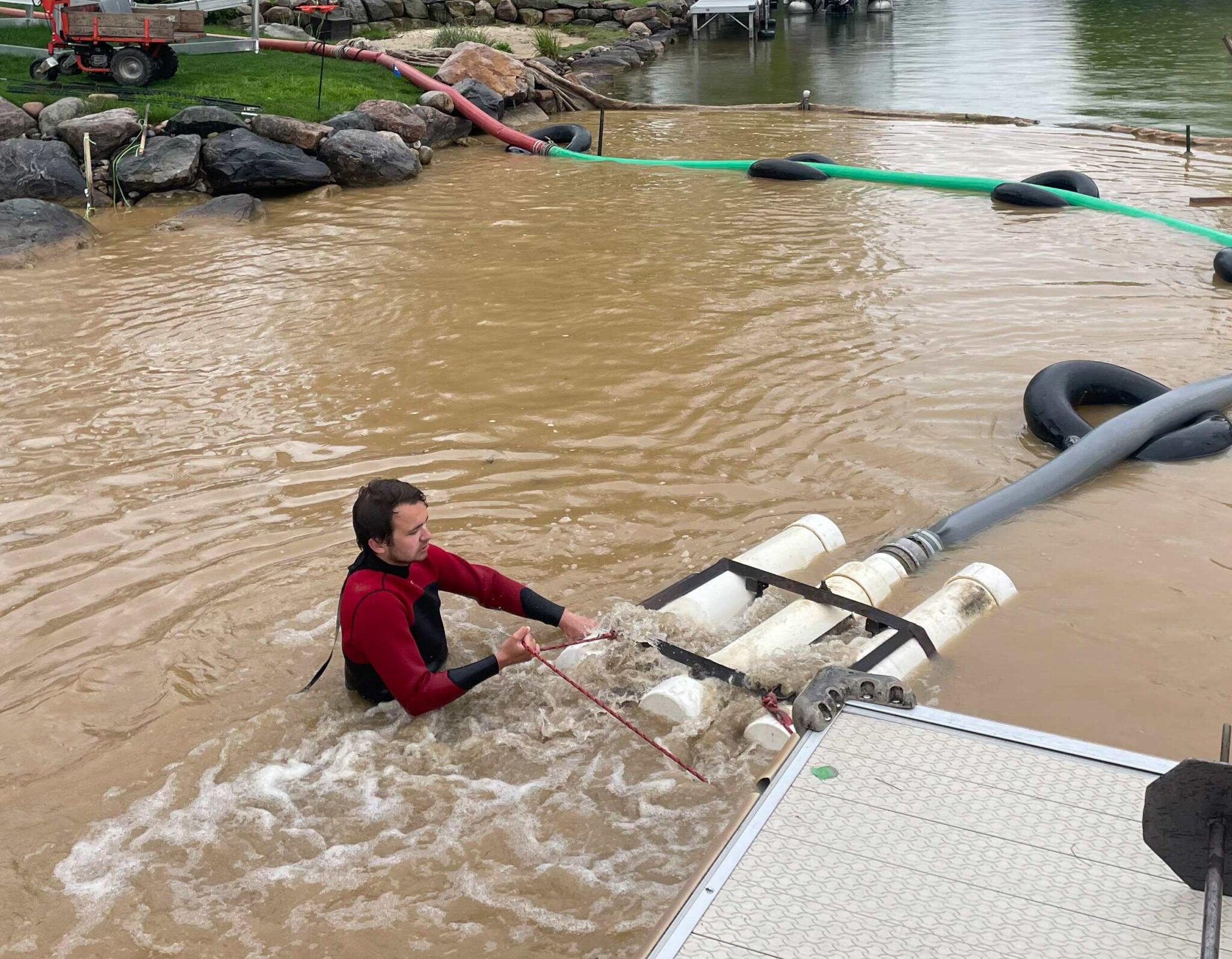 Permanent Weed & Muck Removal For Michigan Lakes | TT&C